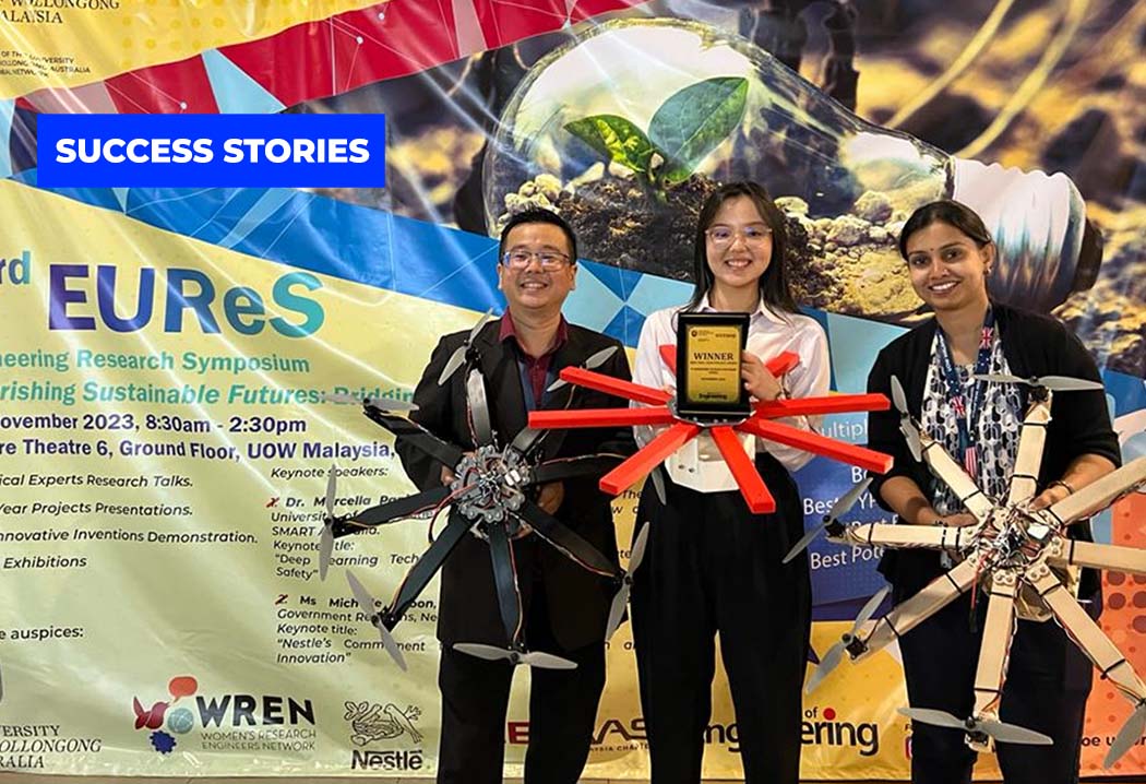 Sustainable Drone Innovation by UOW Malaysia Engineering Student | UOW ...